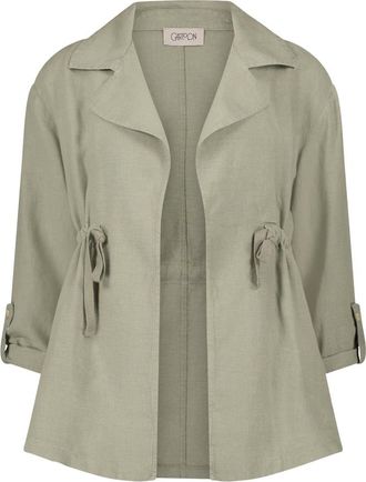 Cartoon Damen, Jacken, Grün, LGröße