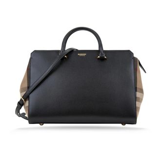 Burberry Stilvolle Damen Leder Schultertasche - - Bags - Damen - Schwarzk - ONE SIZE