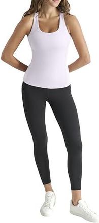 DKNY Balance Compression Racerback Tank W/Built in Bra T-Shirt, Noir, XS Femmes