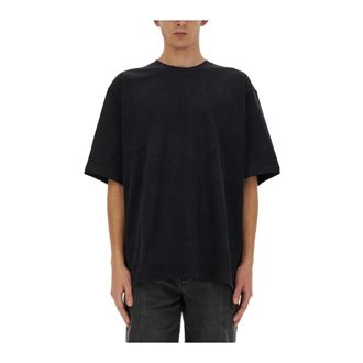 Isabel Marant Baumwoll-T-Shirt mit lockerem Schnitt - - Tops - Herren - Schwarzk - L