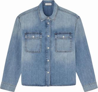 Anine Bing Femme, Vestes, Bleu, Taille: 36 FR Paxton Shirt