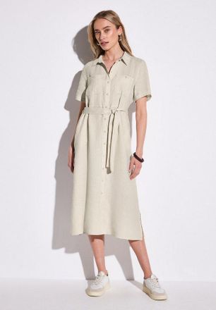 Street One Midikleid mit Bindeg&uuml;rtel zum Taillieren