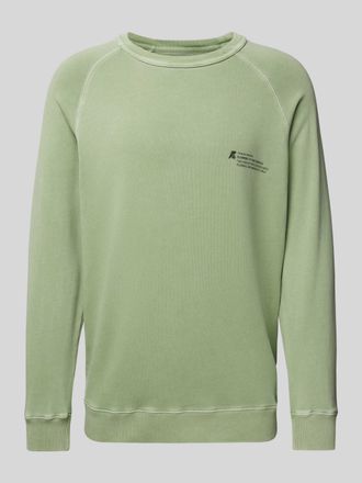 Thinking Mu Sweatshirt mit Label-Print Modell ACACIA