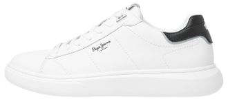 Pepe Jeans London Herren Eaton Basic Sneaker, White (White), 46 EU