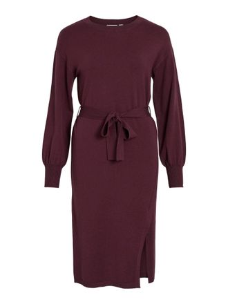 Vila Viricky L/S Belted Knit Dress/Ka