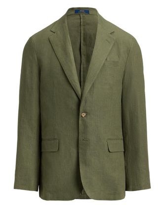 Ralph Lauren Ungef&uuml;ttertes Anzugsakko aus Leinen, Modern Fit in