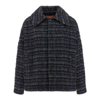 Missoni Overshirt mit Wellenmuster - - Jackets - Damen - Blau - S