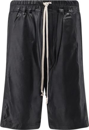 Rick Owens Homme, Shorts, Noir, Taille: M Wide Pusher Shorts