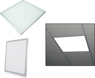 Trade Shop Panneau Lumineux Led Lampe 60x60 Cm 36w Plafonnier Encastr&eacute; Lumi&egrave;re Naturelle