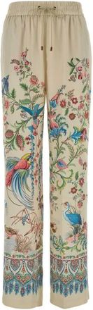 Etro Femme, Pantalons, Multicolore, Taille: 40 FR Printed Satin Pant