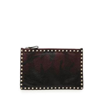 Valentino Pre-owned Vintage Rockstud Clutch - - Pre-owned - Damen - Rot - ONE SIZE