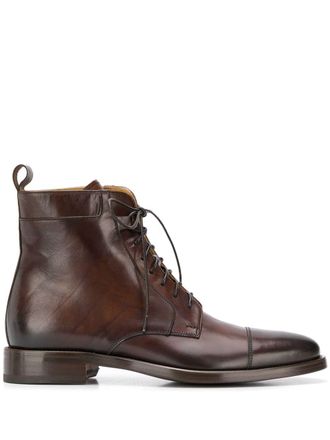Scarosso bottines &agrave; lacets - Marron