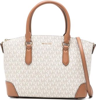 Michael Kors Femme, Sacs, Beige, Taille: ONE Size Murphy Medium Signature Logo Convertible Satchel