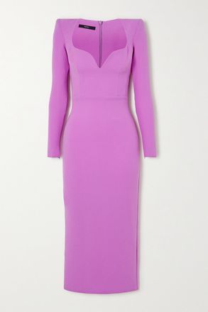 Alex Perry Maren Midikleid Aus Stretch-crêpe - Lila