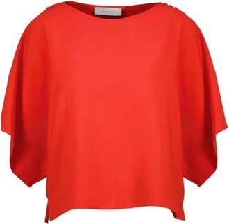 Am&eacute;lie & Am&eacute;lie Femme, Blouses et Chemises, Rouge, Taille: 42/44 FR Kaya Top