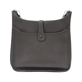 Herm&egrave;s Pre-owned Cuir sacs-ports-paule - Femme - Pre-owned - Brun - Taille: ONE Size