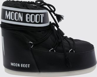 Moon Boot Niedrig geschnittene Schneestiefel Icon aus Nylon mit gedrucktem Logo