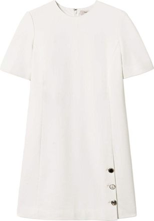 Twin-Set robe courte à boutonnière - Blanc