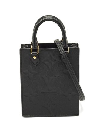Louis Vuitton sac &agrave; main Sac Plat en cuir - Noir