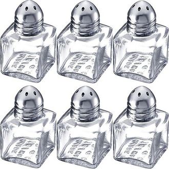 Viva Haushaltswaren Viva-Haushaltswaren Gabriele Hesse e.K. 6 Mini Salzstreuer/Ministreuer, 2.7 x 2.7 x 4.5 cm