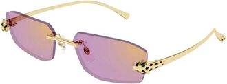 Cartier Panth&egrave;re Sonnenbrille - - Accessories - unisex - Gelb - 56 MM