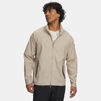 Under Armour Unstoppable Oberteil mit durchgehendem Zip ohne Kapuze f&uuml;r Herren City Khaki / Schwarz XXL