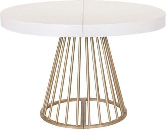 Paris Prix Paris Prix - Table de Repas Extensible Resoa 110-260cm Blanc