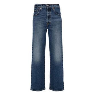 Levi's Ribcage Straight Ankle - - Jeans - Damen - Blau - W27 L29