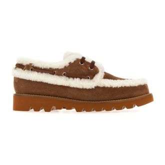 Valentino Garavani Femme, Chaussures, Brun, Taille: 38 1/2 EU Mocassins en daim