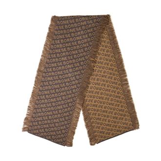 Borbonese Femme, Accessoires, Brun, Taille: ONE Size Knitted Scarf