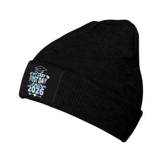 Generic Classique Bonnet dhiver Tricot&eacute;, Mon dernier Premier Jour de terminale, 2026, Extensible Knit Beanie, Bonnets en Tricot pour Ski, Femme, Cyclisme