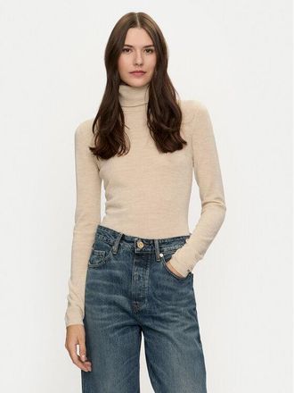 Tommy Hilfiger Rollkragenpullover WW0WW43098 Beige Slim Fit