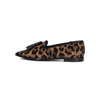 Stefano Lauran Elegante Slip-On Schuhe mit Leopardenmuster - - Shoes - Damen - Braun - 37 1/2 EU