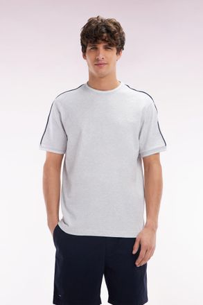 Eden Park T-shirt En Coton Gris Coupe D&eacute;contract&eacute;e
