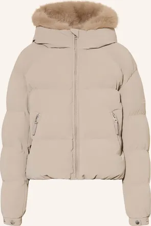 Garcia Garcia Steppjacke Mit Kunstpelz beige