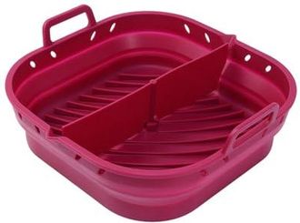 Generic Panier en silicone pour friteuse &agrave; air - Moule de cuisson anti-adh&eacute;sif et anti-&eacute;claboussures | Moule de cuisson s&ucirc;r et pliable pour friteuse &agrave; air com