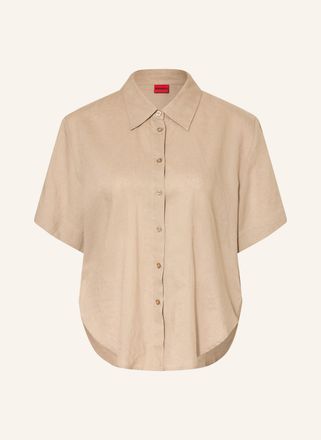 HUGO BOSS Hugo Hemdbluse Encantada Mit Leinen beige