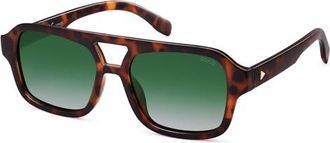 Sojos SJ2342 Lunettes de soleil rectangulaires polaris&eacute;es r&eacute;tro pour homme et femme Style vintage tendance Avec protection UV400, Monture &eacute;caille de tortue 