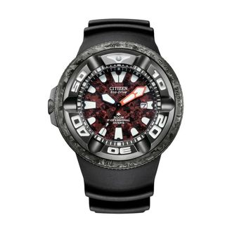 Citizen Citizen, Homme, Accessoires, Noir, Taille: ONE Size Montre de sport en caoutchouc avec chronographe et fonction date