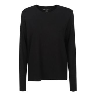 Majestic Filatures Schwarze Viskose T-Shirts und Polos - - Tops - Damen - Schwarzk - L