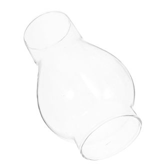 BESPORTBLE HOOTNEE Antiker Glas Lampenschirm &Oslash; Mundgeblasen Winddichter Ersatzglaszylinder f&uuml;r &Ouml;llampe Transparent Robuste Lichtdurchl&auml;ssigkeit Einfache Montage 