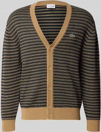 Lacoste Regular Fit Strickjacke aus Baumwoll-Mix