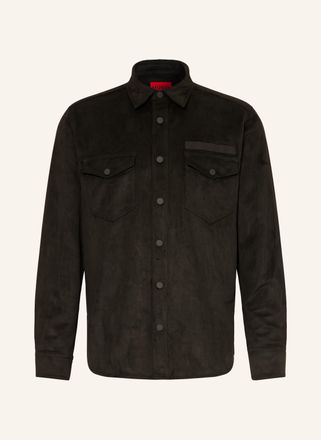 HUGO BOSS Hugo Hemd Ekel Comfort Fit schwarz