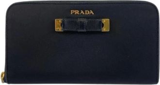 Prada Pre-owned Nylon Ribbon Long Wallet Black - Femme - Pre-owned - Noir - Taille: ONE Size