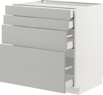 IKEA METOD / MAXIMERA Unterschr., 4 Fronten/4 Schubladen