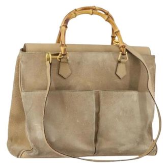 Gucci Sac Tote Vintage Pre-owned - Femme - Pre-owned - Beige - Taille: ONE Size