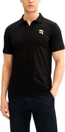 Karl Lagerfeld Homme, Tops, Noir, Taille: L Polo Chemises