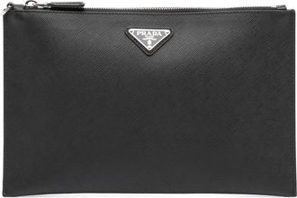 Prada Clutches - Saffiano Clutch - Gr. unisize - in Schwarz - für Damen