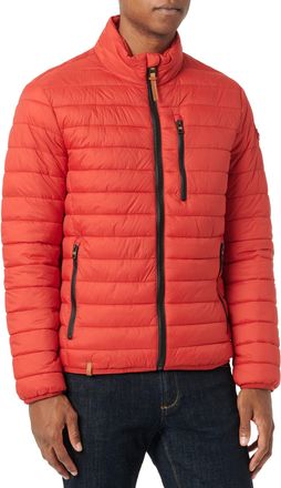 Camel Active Herren Jacke Leichte Steppjacke Ohne Kapuze, Rot, 52