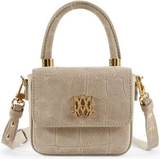 Amiri Sac &agrave; main Nano MA en cuir su&eacute;d&eacute;